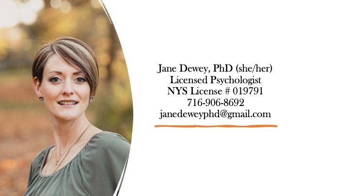 Contact – Jane Dewey, PhD